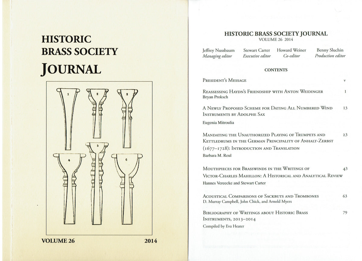 Historic Brass Society Journals – BFB Brass®